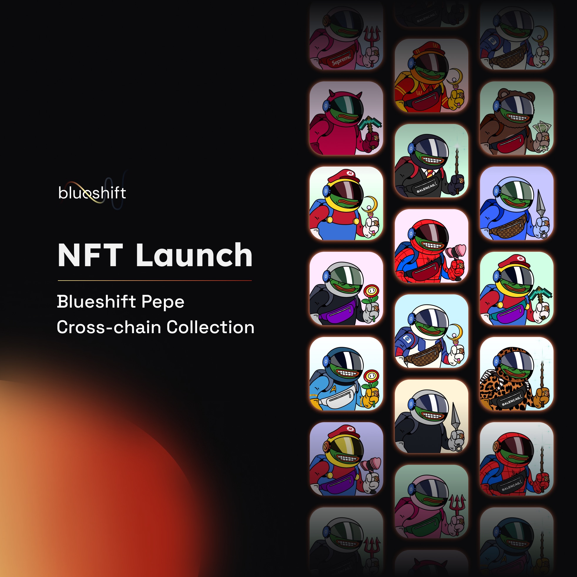 Launch of the Blueshift Pepe Cross-chain NFT Collection - Blueshift